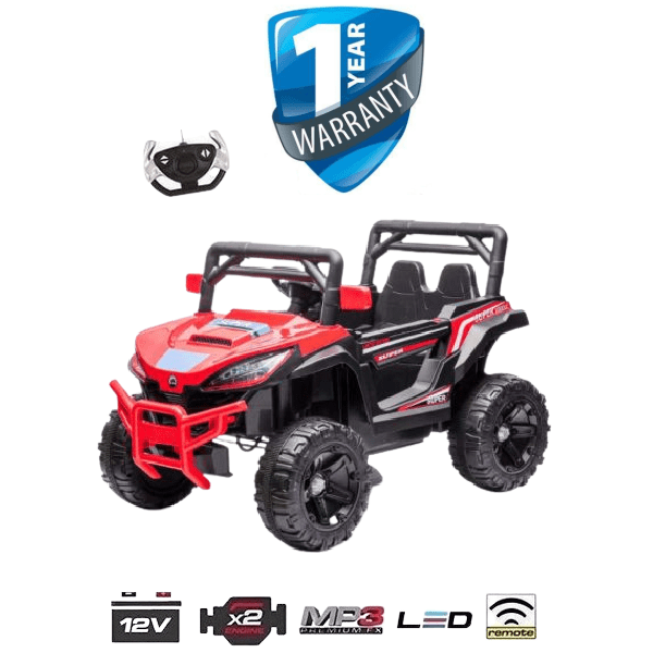 Buy iGlide® Kids Electric Ride On Car UTV Spider L Red Online ...