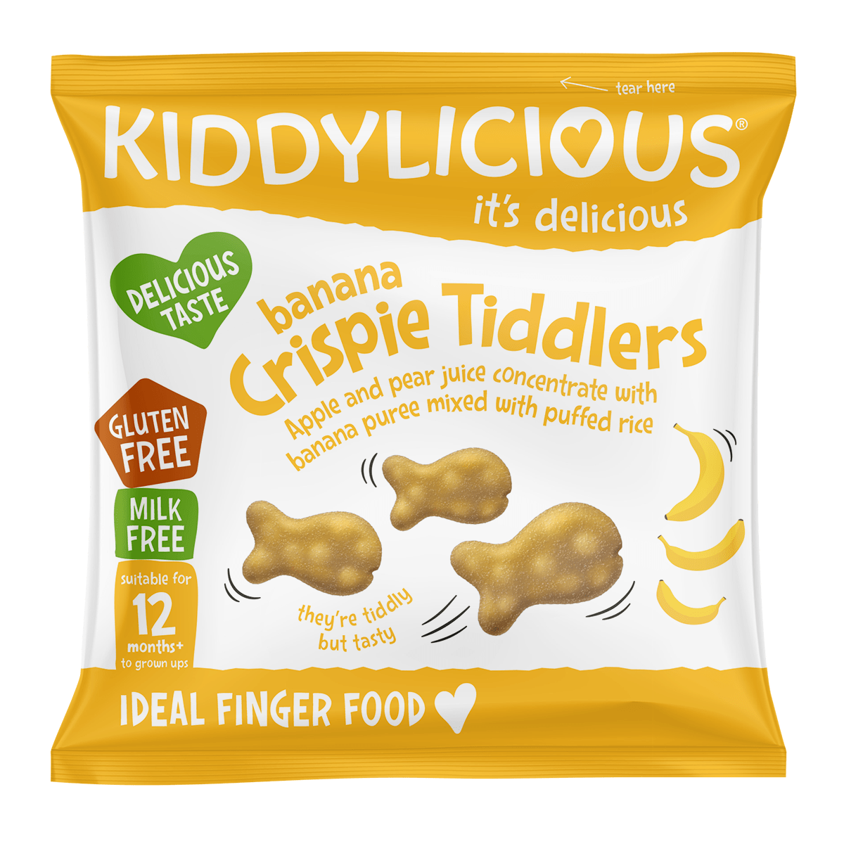 Buy Kiddylicious Crispie Tiddlers Online | Exclusive Brands Online