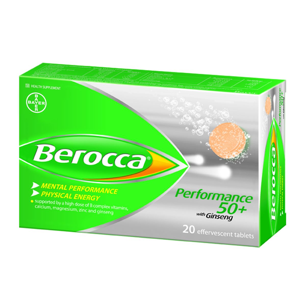 Buy Berocca Performance 50+ 20's Online | Exclusive Brands Online