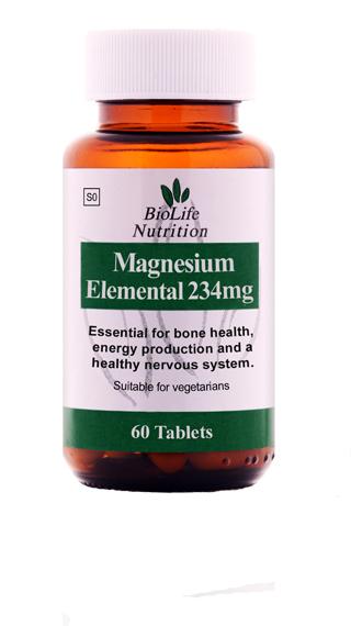 Buy Biolife Magnesium 234mg 60 Tabs Online | Exclusive Brands Online