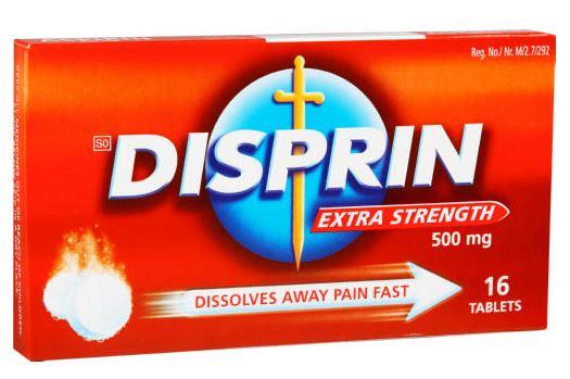 Buy Disprin Extra Strength 500mg 16 Tabs Online | Exclusive Brands Online