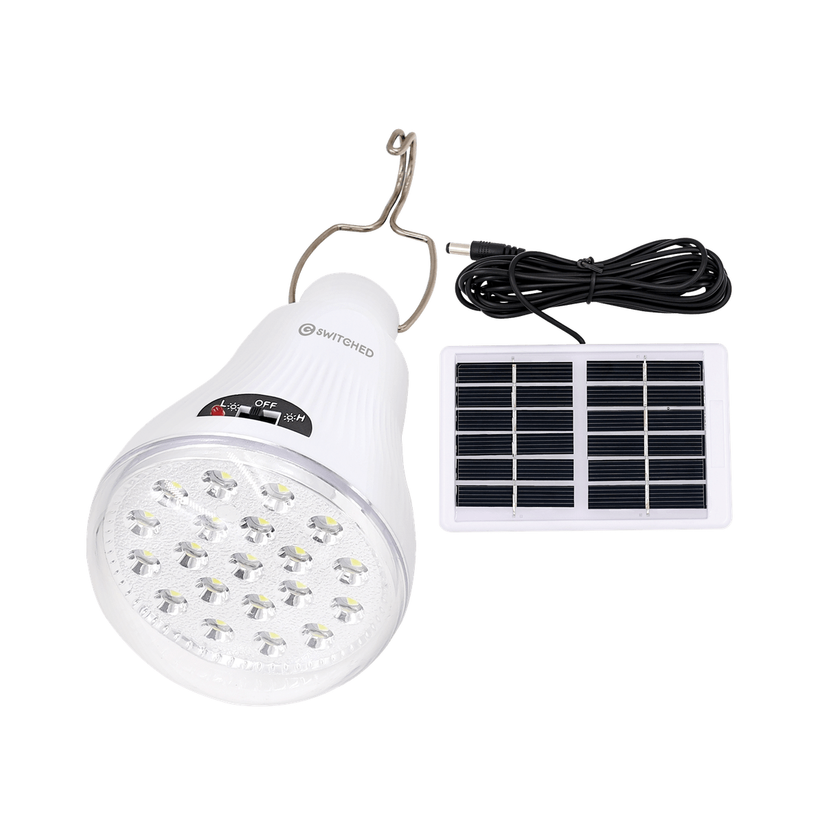 Buy Switched Solar Powered LED Light Bulb + Solar Panel Online ...